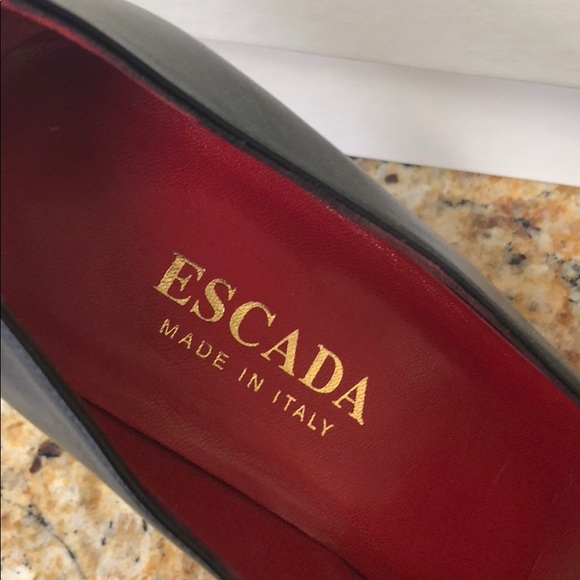 Escada | Shoes | Brand New Escada Black And Red Heels | Poshmark